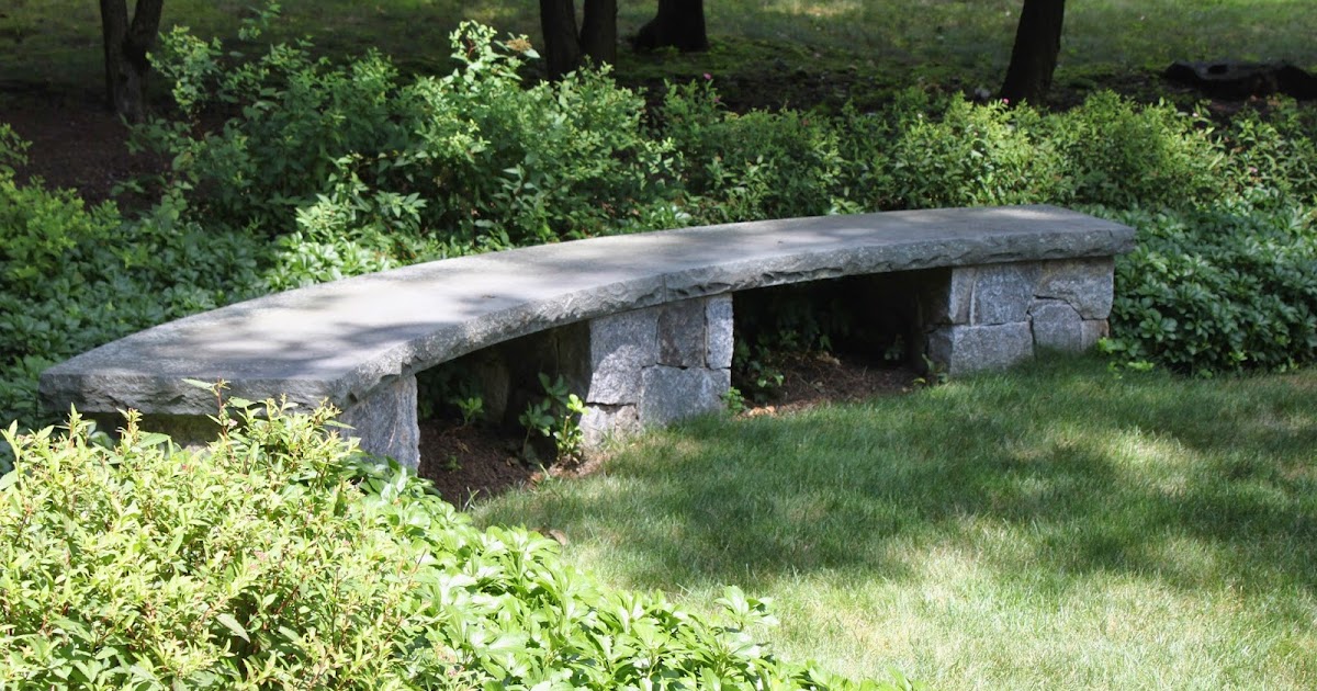 Stone Benches in the Garden