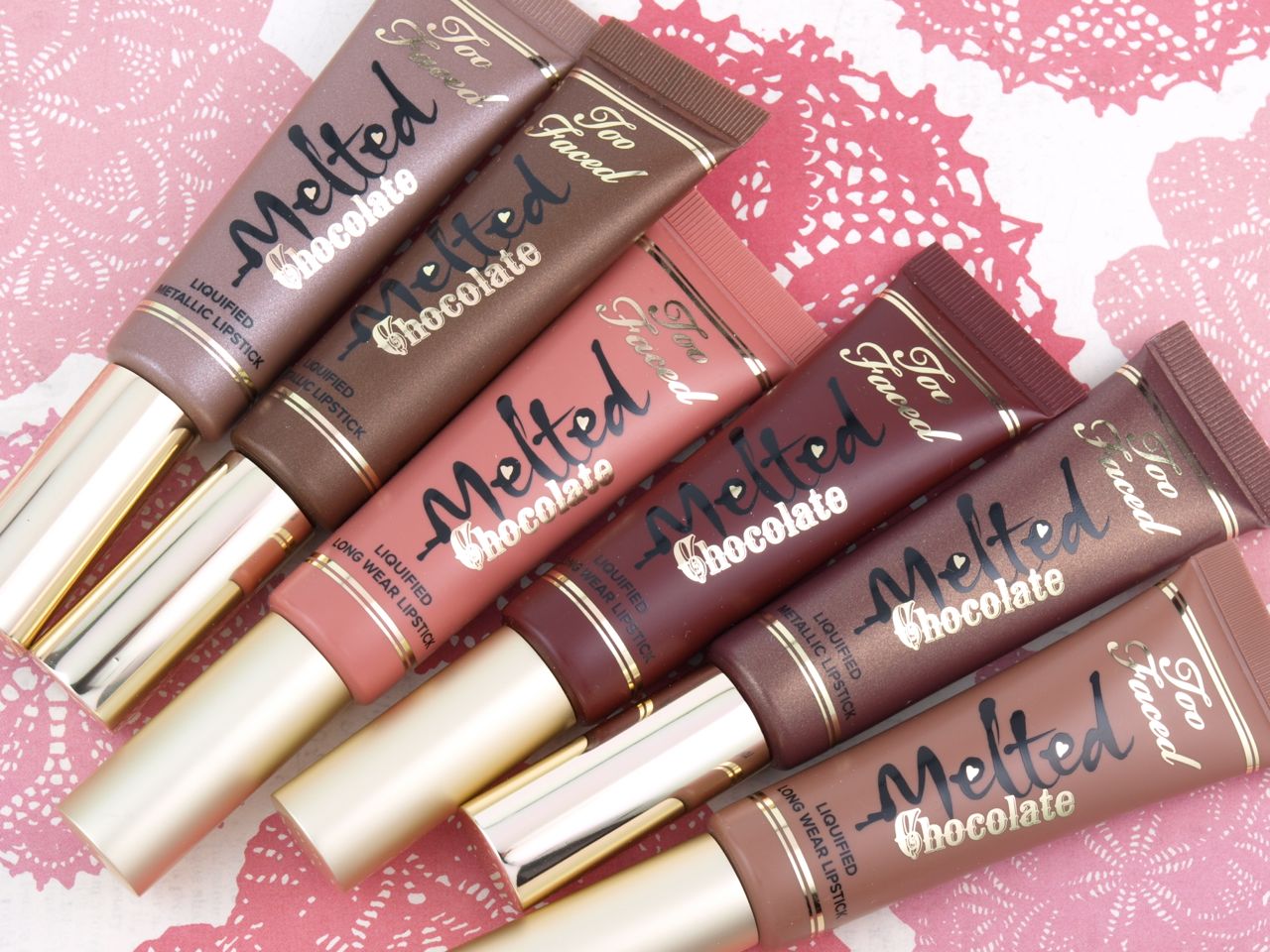 Too Faced Melted Chocolate Liquified Lipsticks: Review and Swatches ...