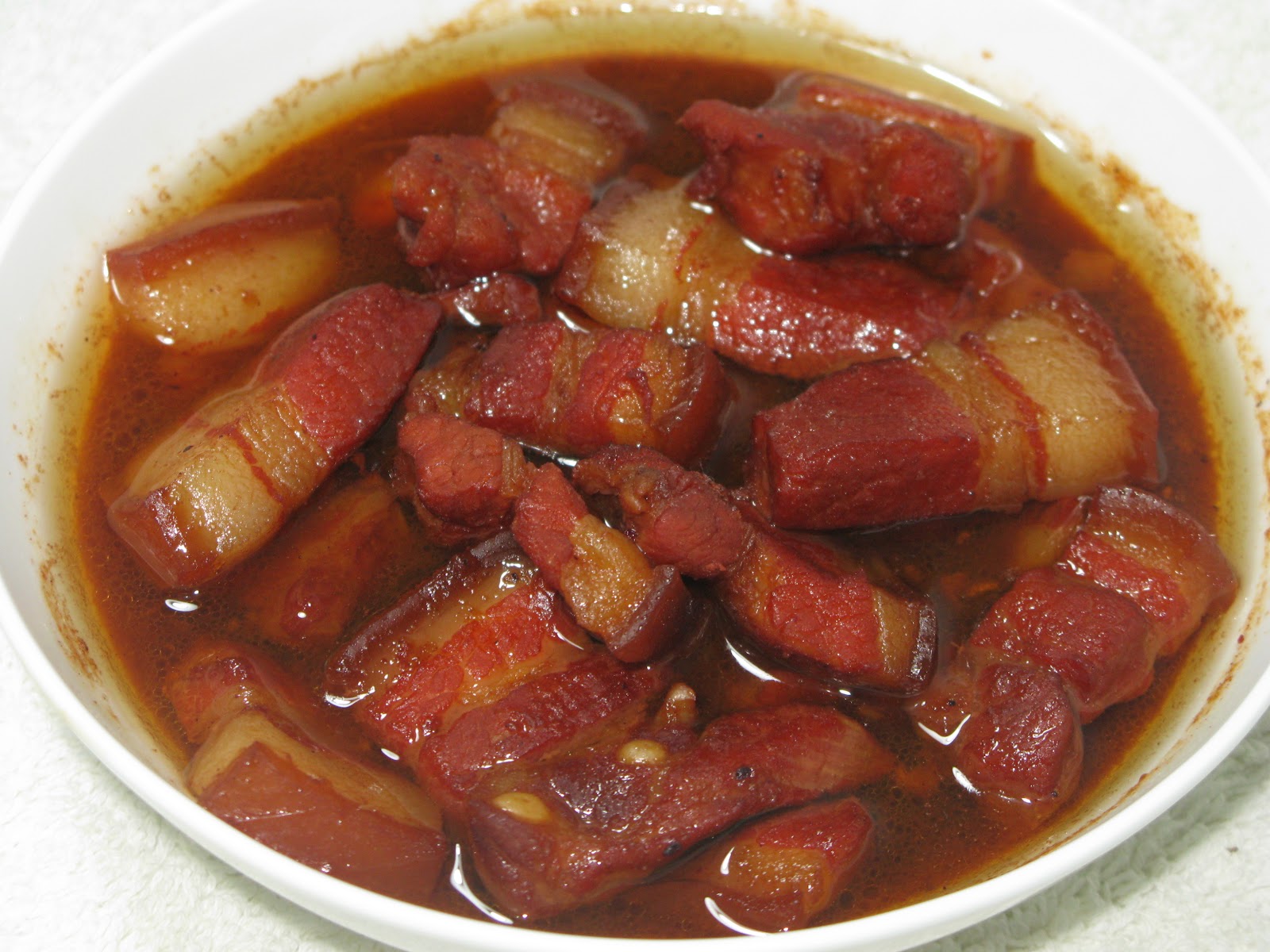 Pork Kitchen: Babi Hong ( Red - Five Spice Braised Pork Belly)