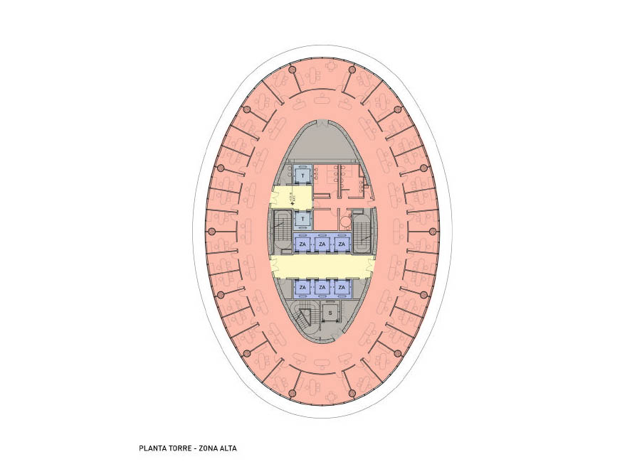 Torre Sevilla | César Pelli | Descripción + Fotos + Planos
