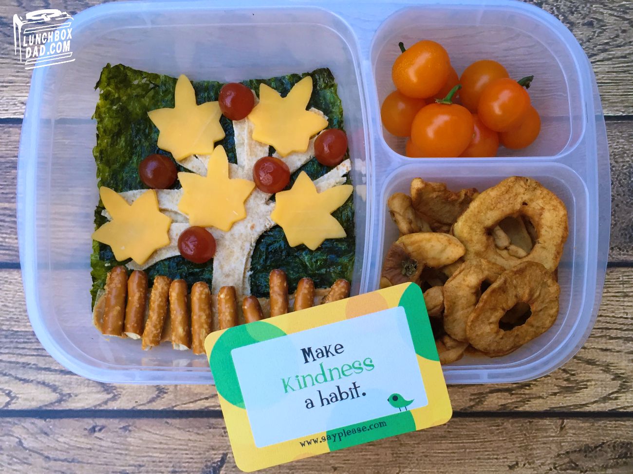 Lunchbox Dad: Learn to Make a Fall Apple Tree Lunch