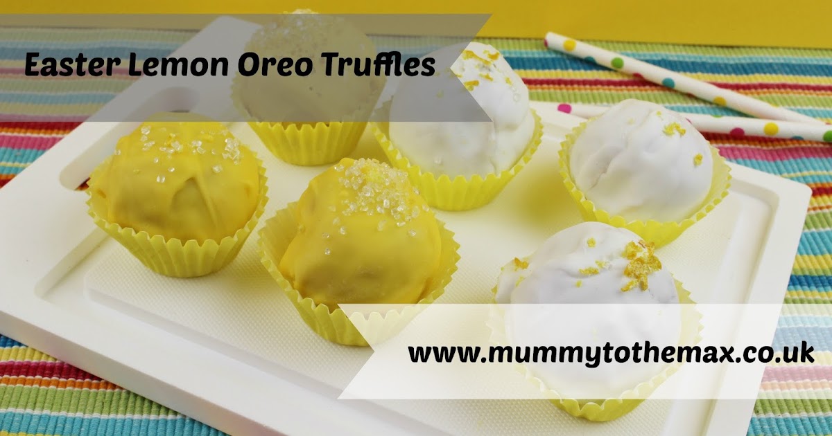 Easter Lemon Oreo Truffles - MUMMY TO THE MAX