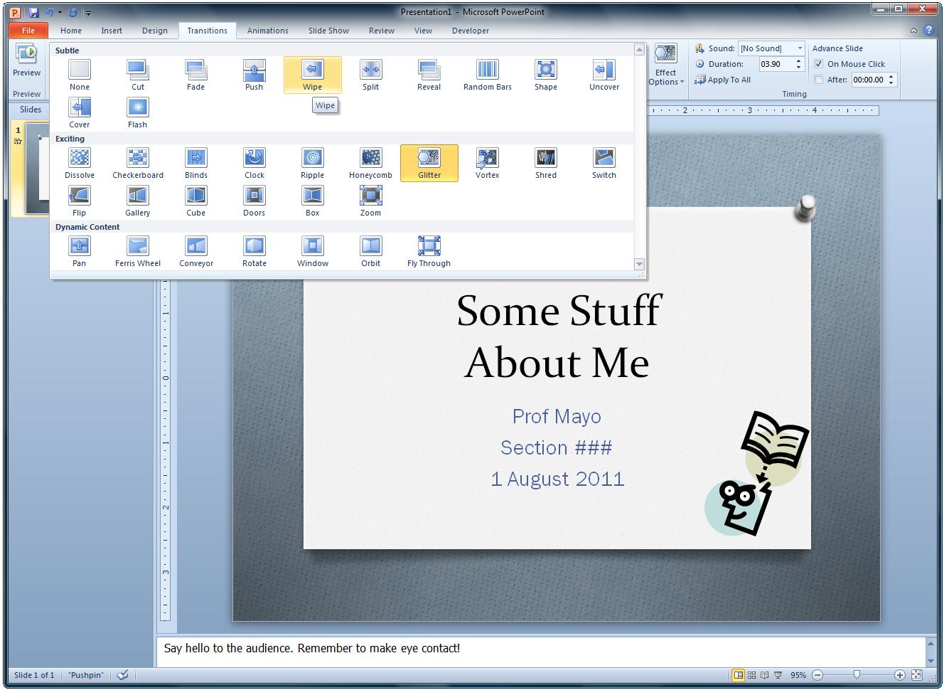 prof m's information technology: PowerPoint assignment