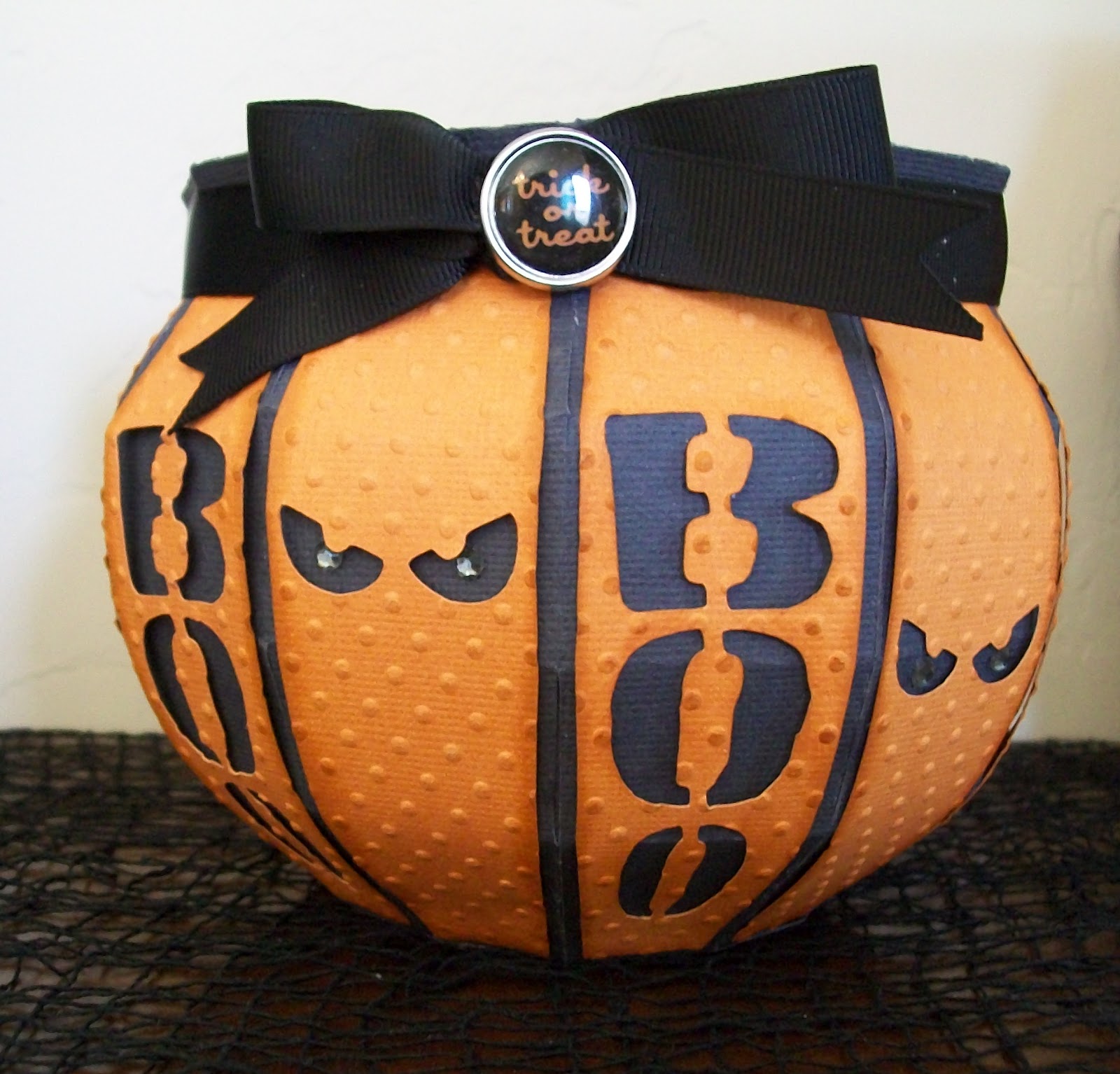 Paper Creations by Kristin: BOO! 3D Halloween Cauldron