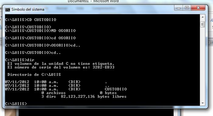 sistema operativo: simbolo del sistema