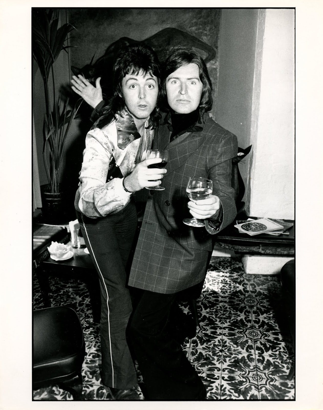 Paul with his younger brother Mike. : r/beatles