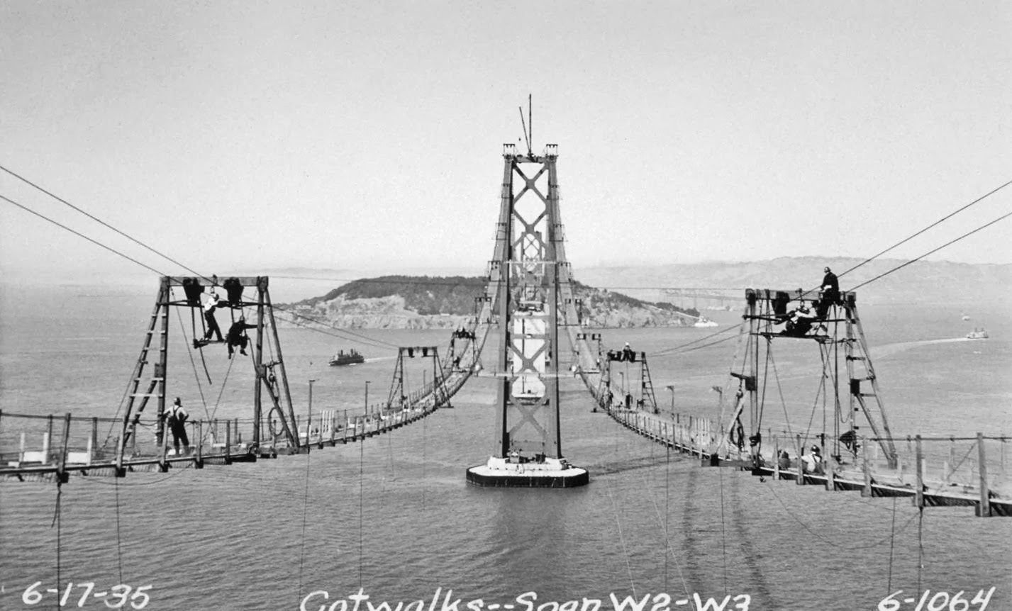 History in Photos: San Francisco Bay Bridge Construction