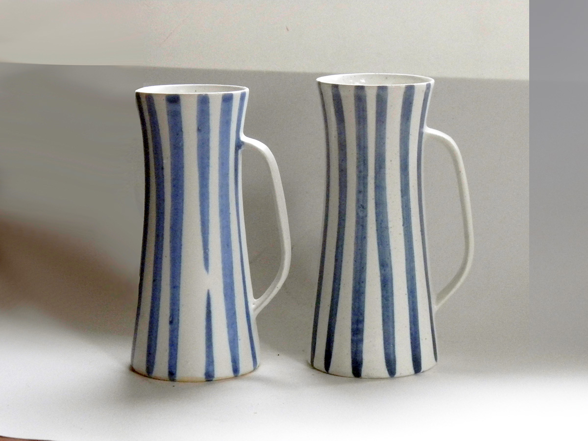 Original Vintage Prototype Stein in Blue and White Stripes by Weston ...