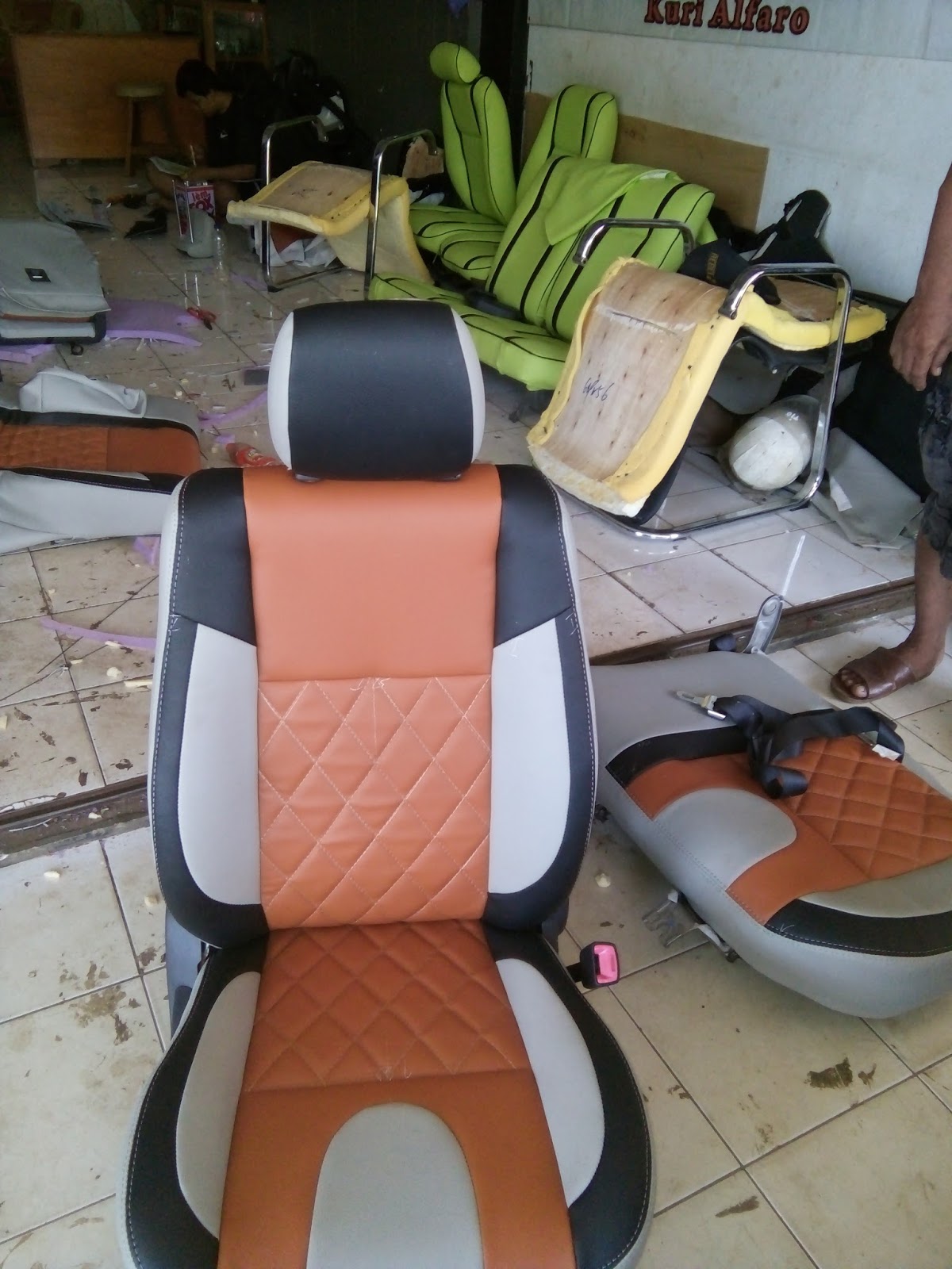 ALVARO JOK MOBIL INTERIOR CAR LEATHER SEAT VARIASI JOK DAN PLAFON MOBIL ...