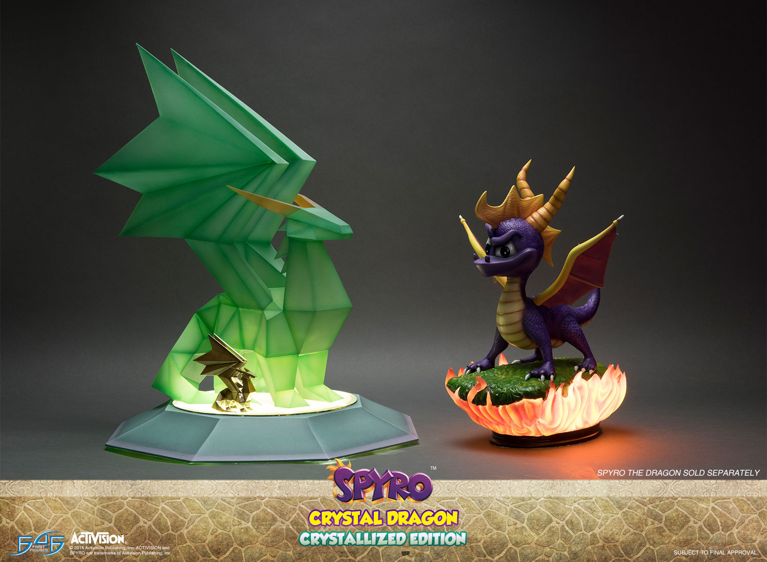 Spyro the Dragon - Crystal Dragon Statue (First 4 Figures)