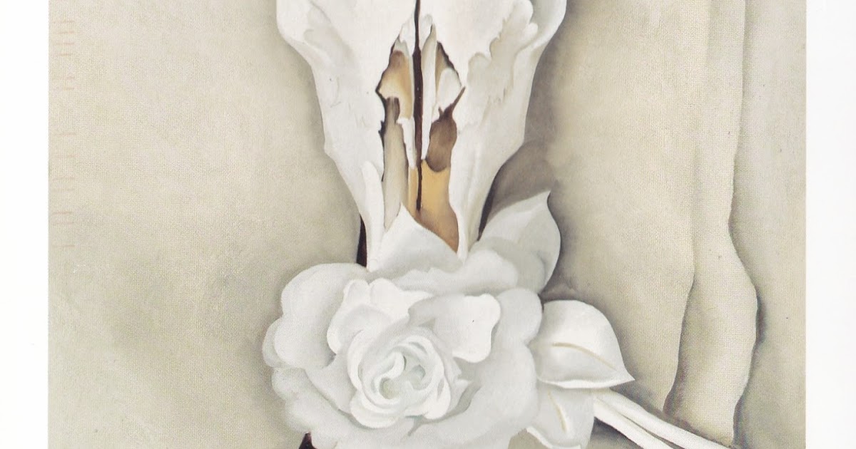 Collection of postcards: Cow's Skull with Calico Roses, 1931 by Georgia ...
