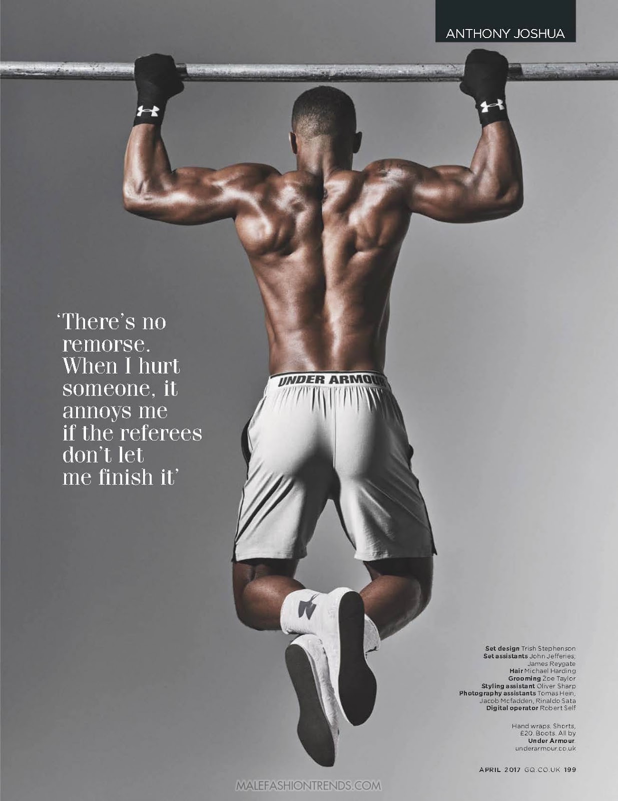 Anthony Joshua para British GQ Abril por Mariano Vivanco