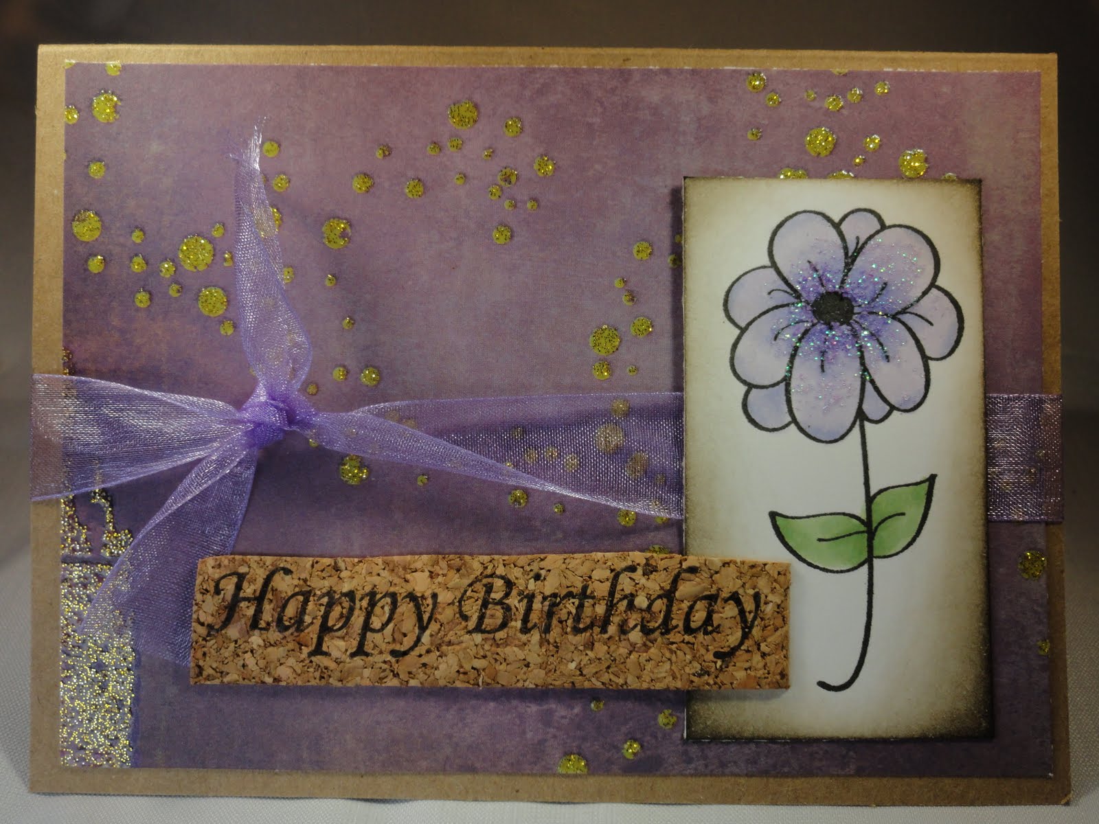 inspired stamps...the blog: Violet Birthday Card...