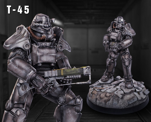 Fallout 4 - T-45 Regular Statue & Exclusive Statue 1/4 (Gaming Heads)