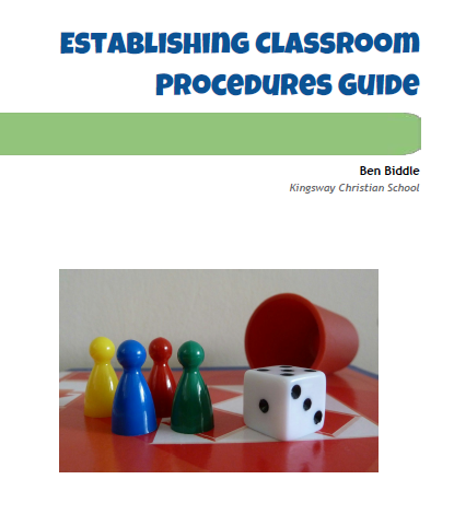 Download My Establishing Classroom Procedures Guide