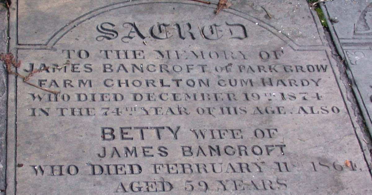 Andrew Simpson: Chorlton farmers ............. Mr and Mrs Bancroft ...