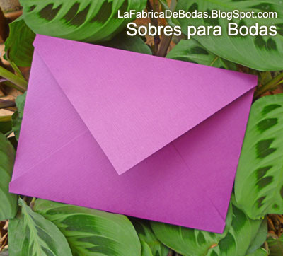 Tips para sobres en color para Bodas | La Fabrica de Bodas Guatemala