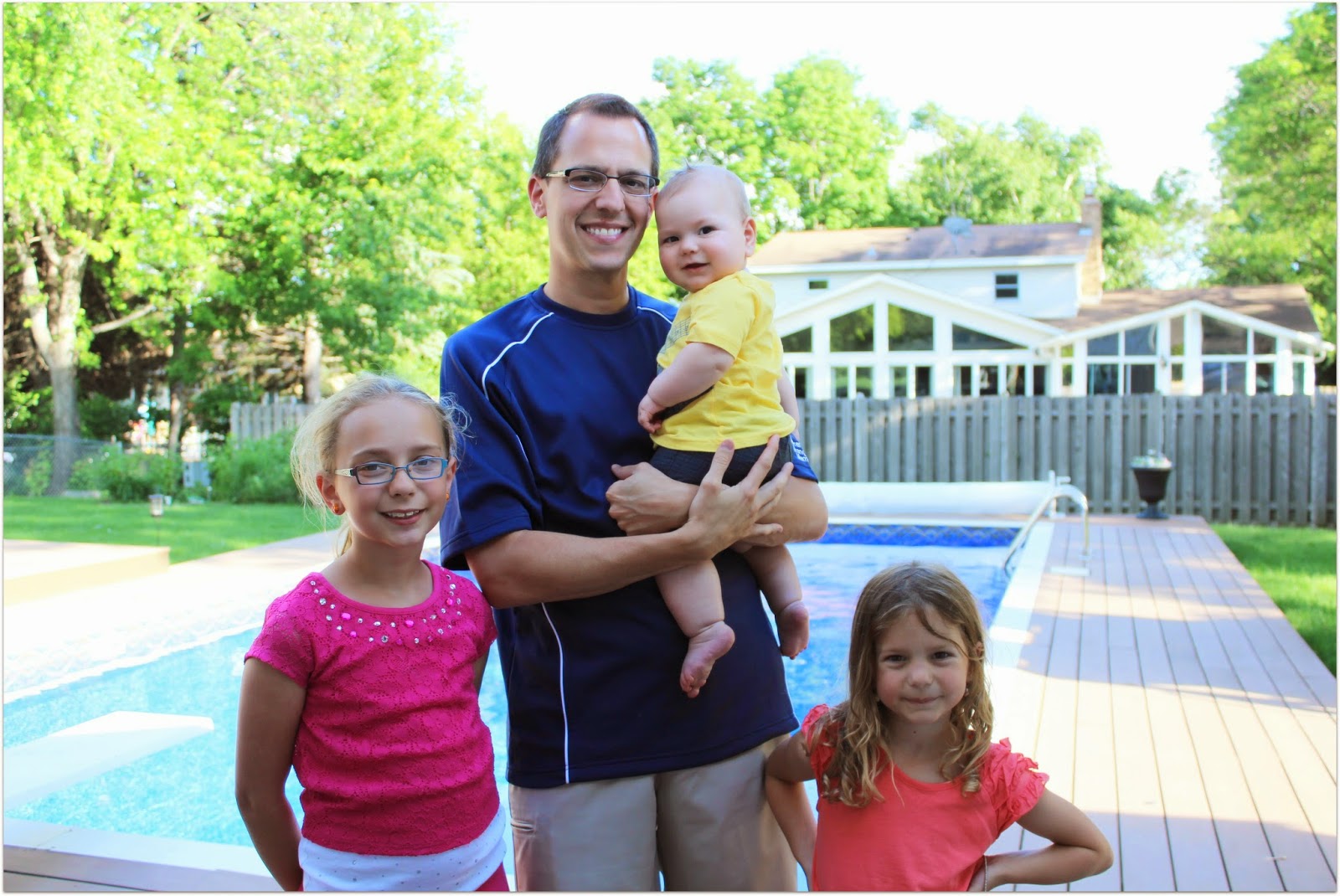 two daughters, one son: Father's day