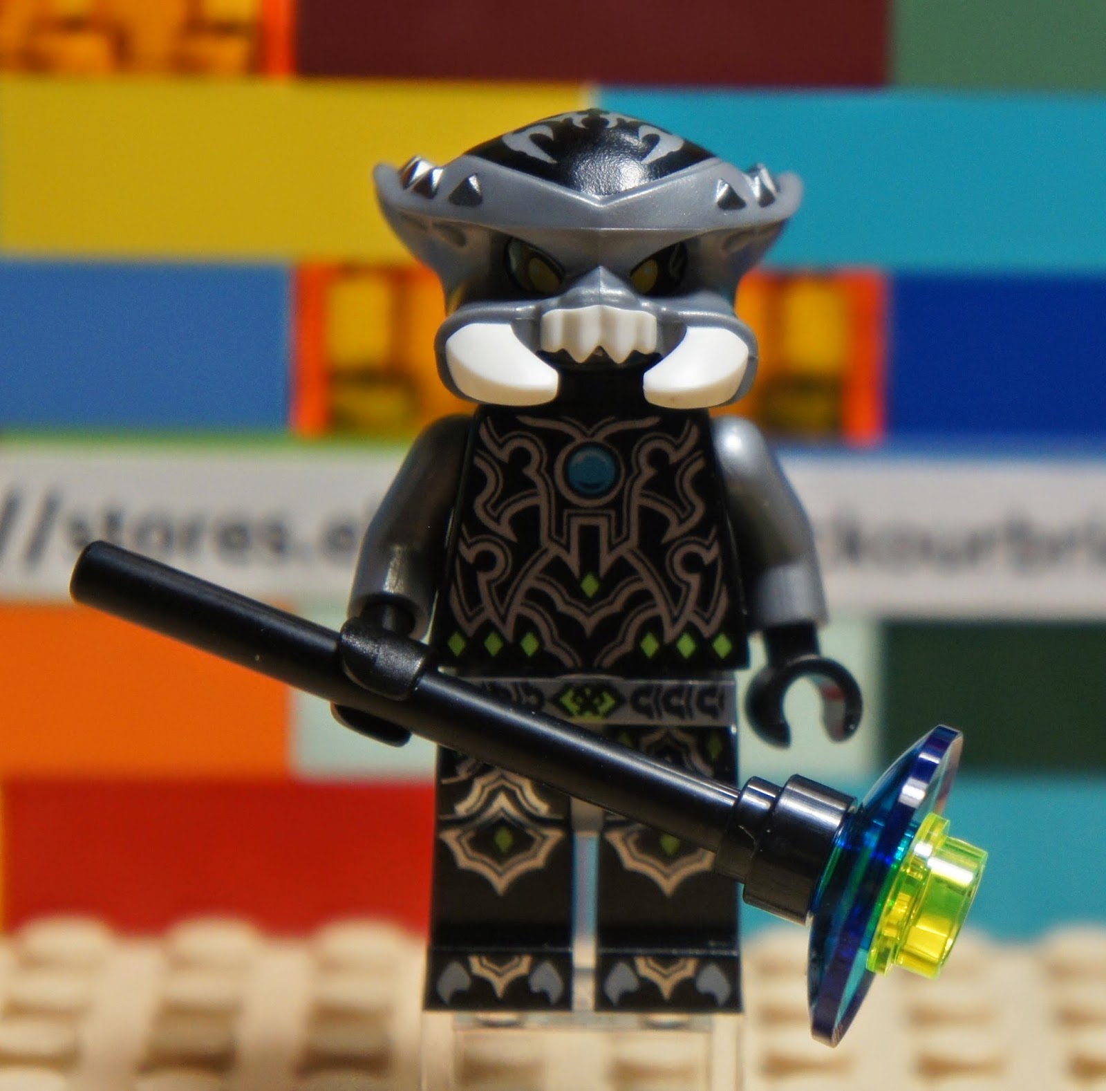 LEGO LOC070 SCOLDER Minifigure Scorpion Tribe Legends of Chima + Weapon ...