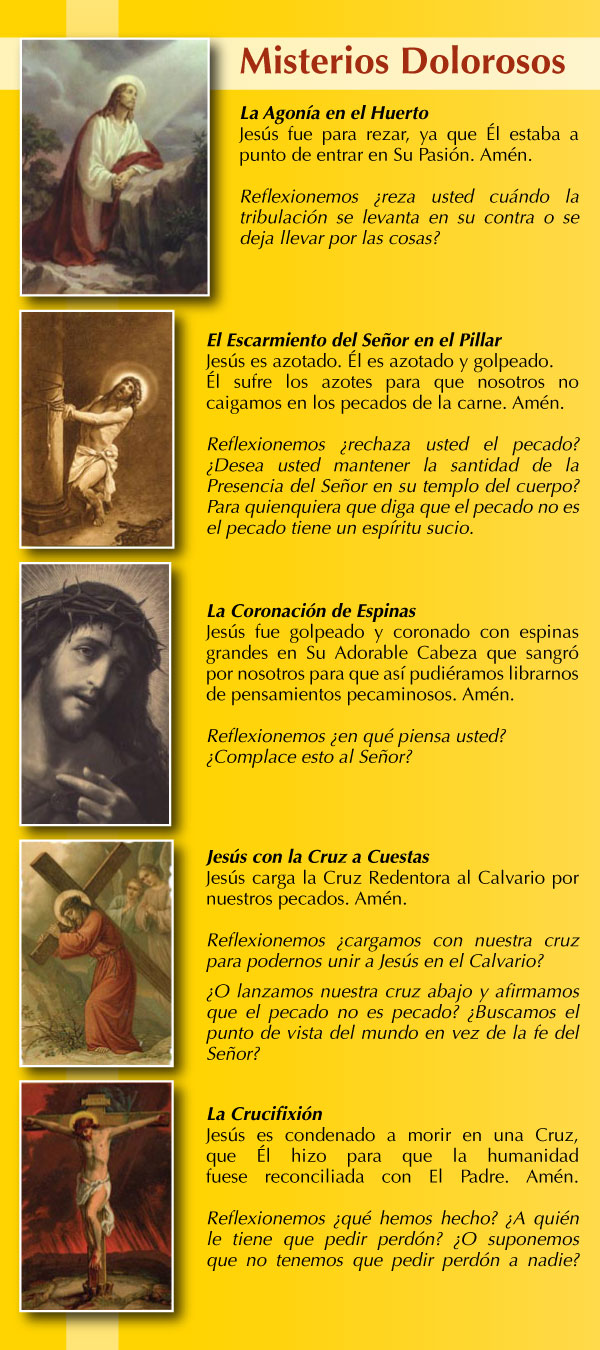 Maribel Sansano: Queridos amigos, hoy Martes contemplamos los Misterios ...