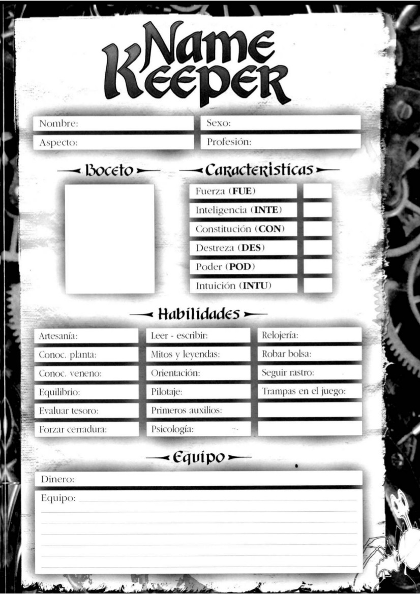 La Biblioteca de Immadon - Name Keeper - El estante miscelaneo