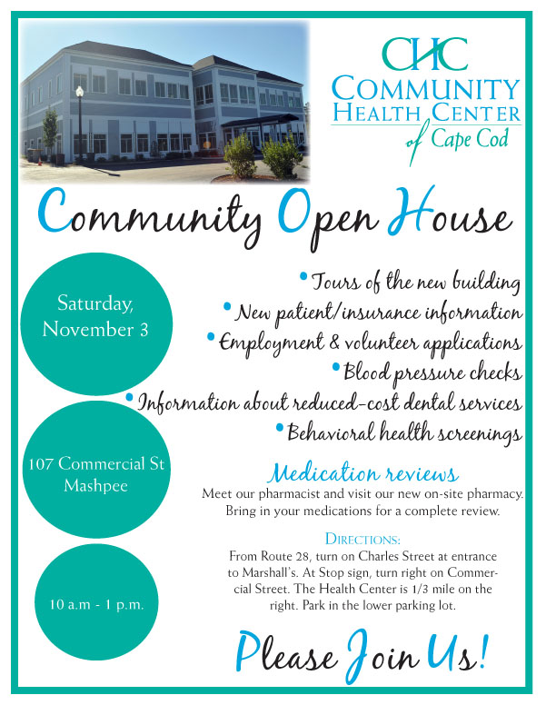 Community Health Center of Cape Cod: Community Open House - Nov. 3rd in ...