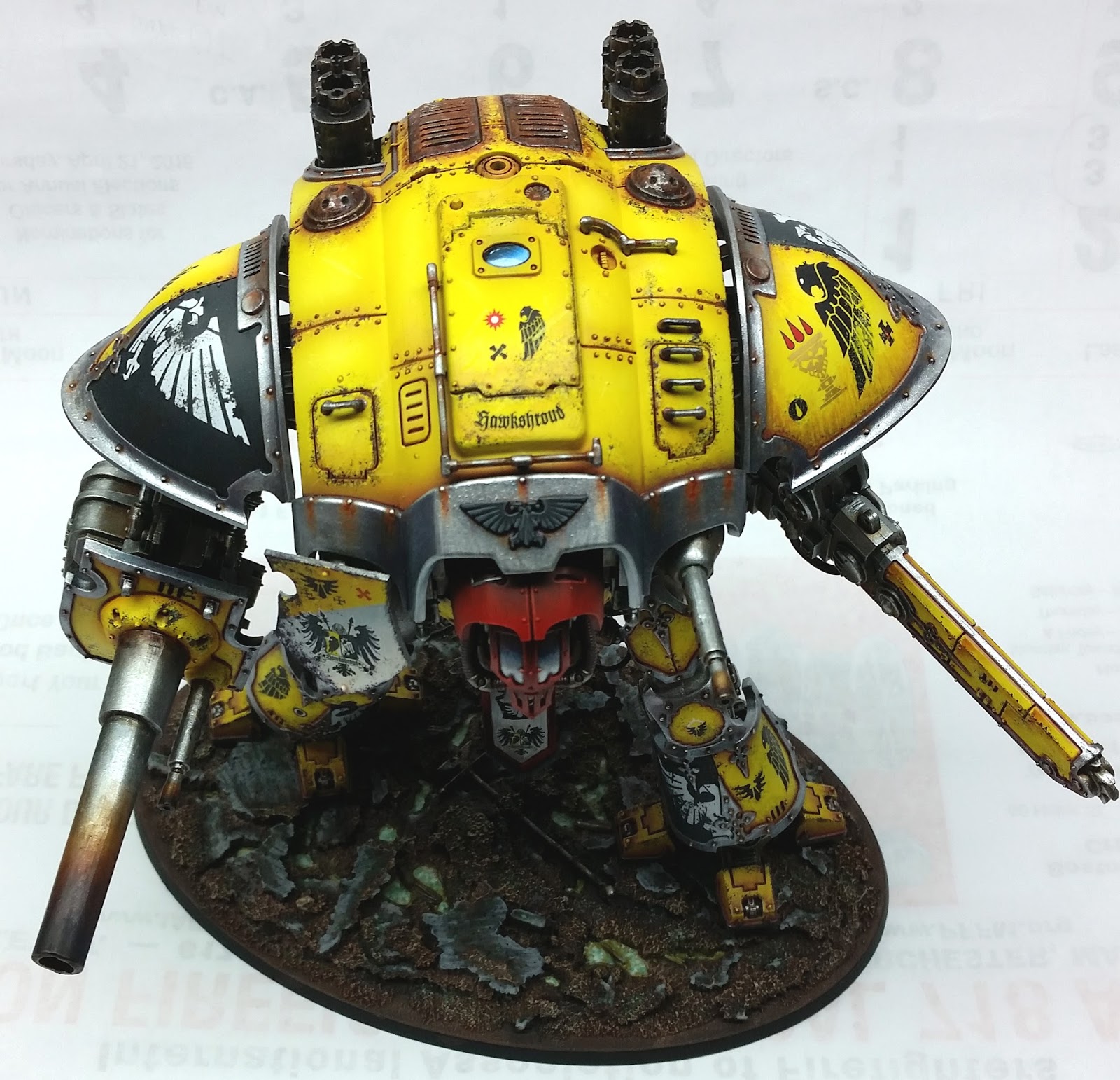 ATTIC WARS - A 40K BLOG!: Imperial Knight - House Hawkshroud!