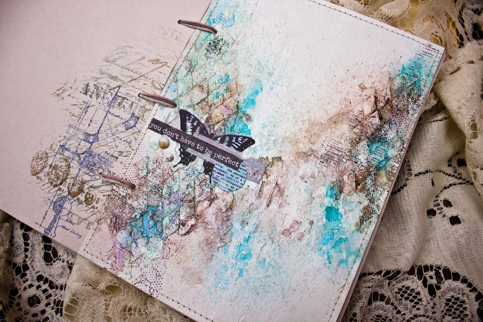 Elena Morgun: Mixed-media notebook/Микс-медийный блокнот с разделителями