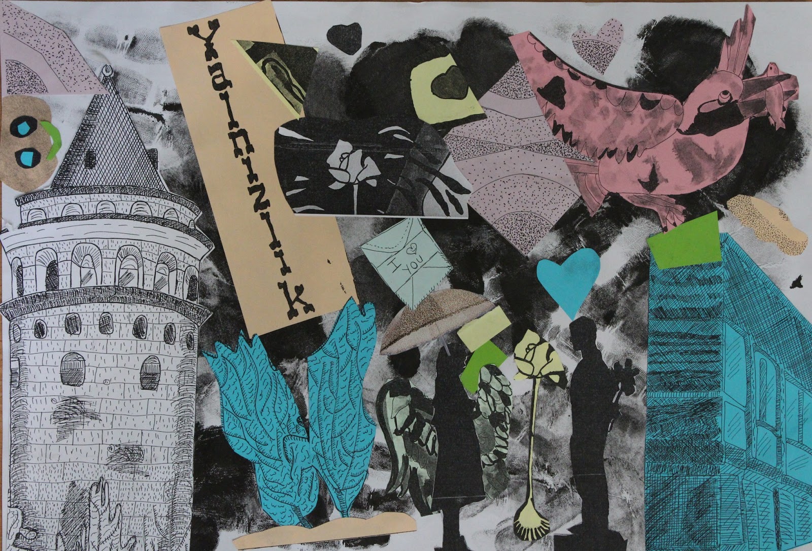 Temel sanat: Kolaj çalışmaları