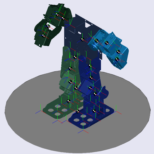 Embedded Programmer: Simulation of a humanoid robot