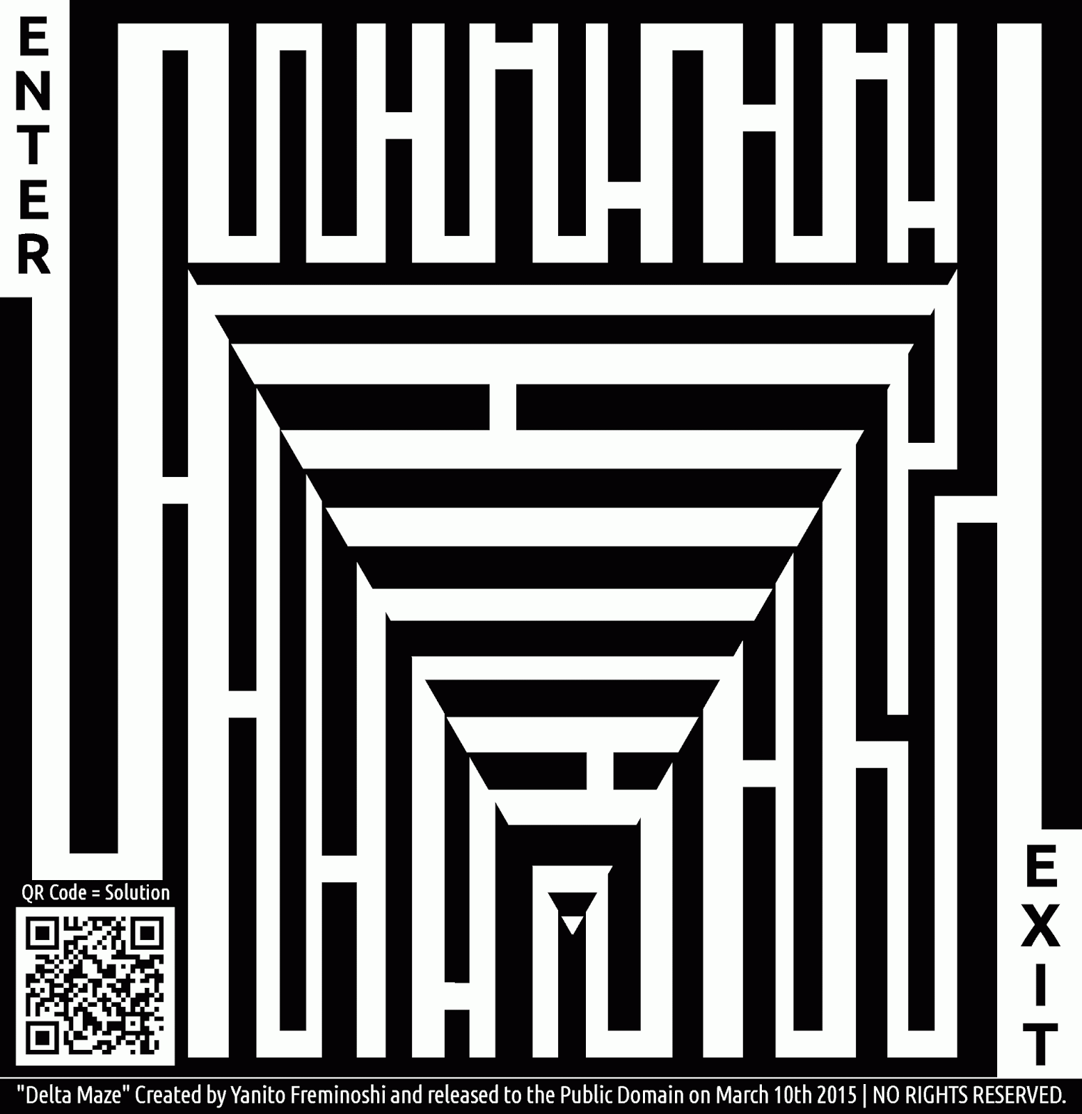 Maze Op Art: Maze of Delta