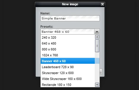 Create a simple Banner with Pixlr Editor