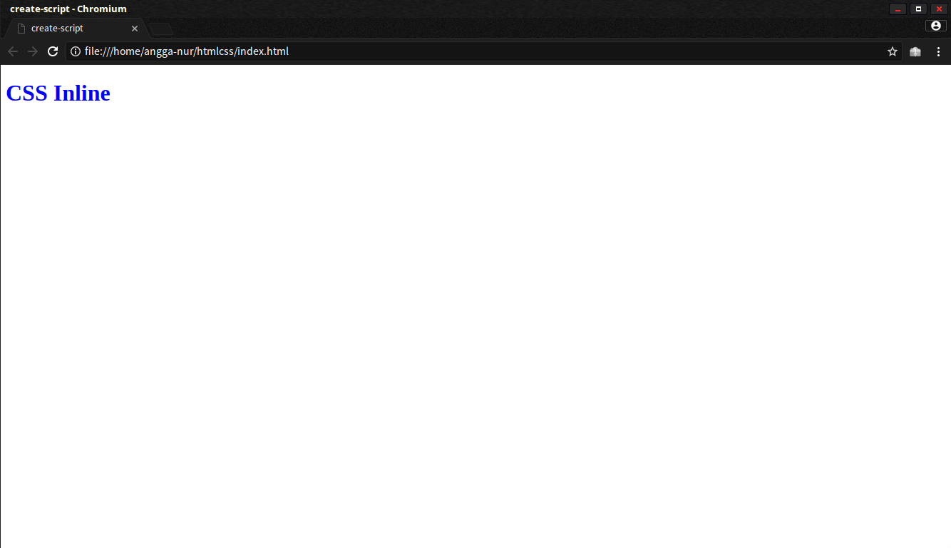 HTML : Menghubungkan HTML dengan CSS - CREATE-SCRIPT - ANGGA BLC TELKOM