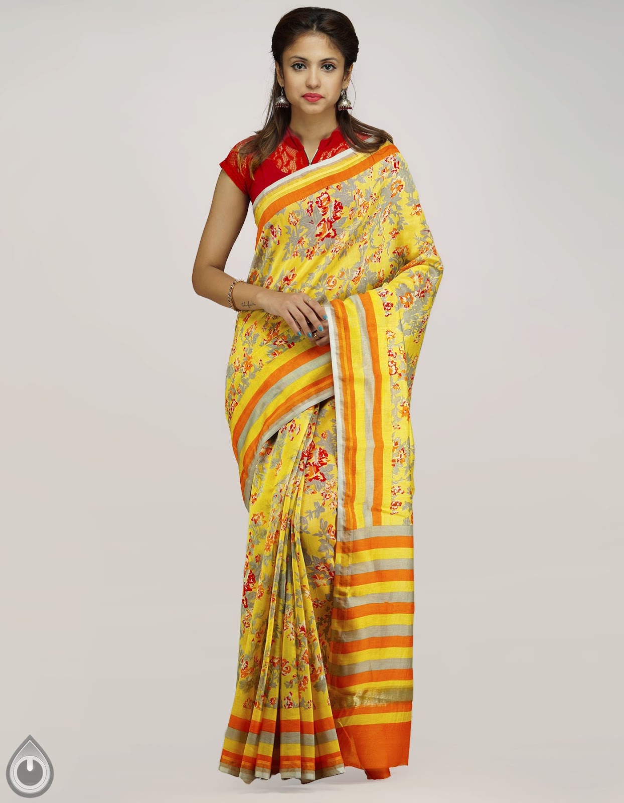 Indian Crafts: PURE HANDLOOM COTTON SILK FANCY PRINTS SAREES FROM ...