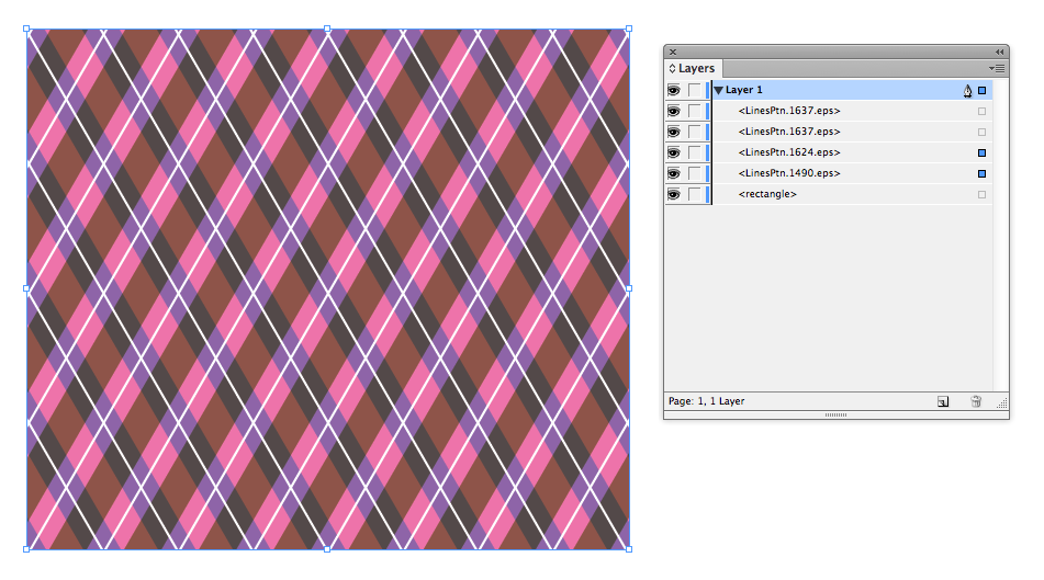 Document Geek: How to Make an Argyle Pattern in InDesign