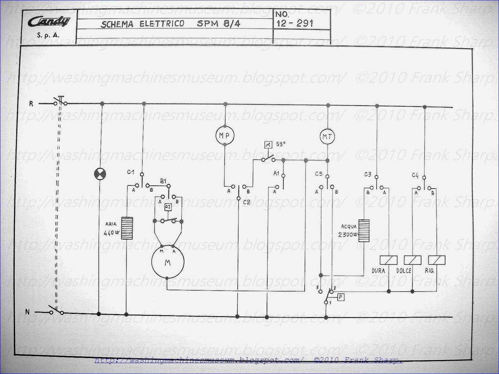 Washer Rama Museum ™: CANDY SPM8/4 SCHEMATIC DIAGRAM.