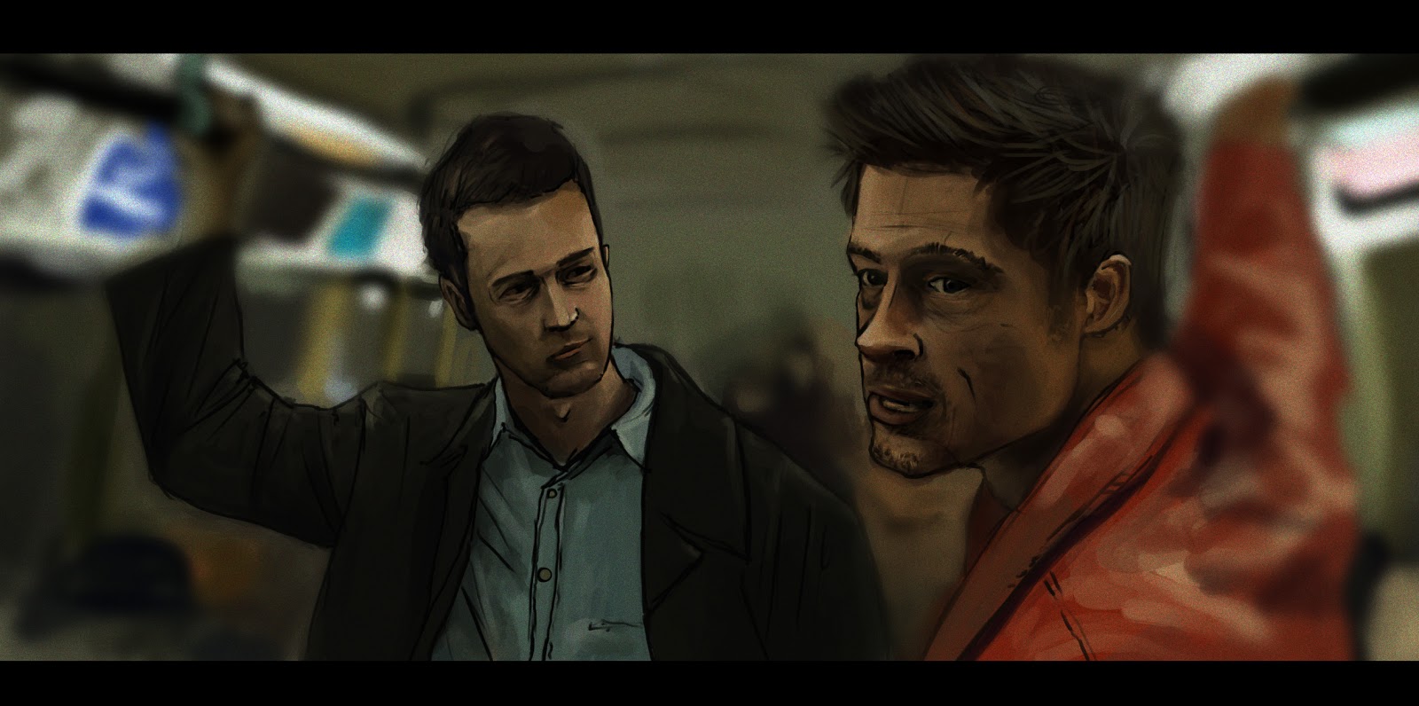 The art of Martin Reimann: Fight Club scene study