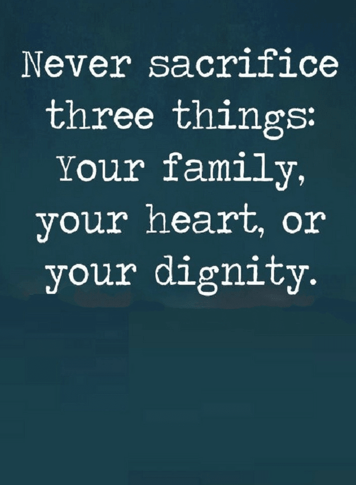 Quotes The Three most important things in life, the first one is your ...