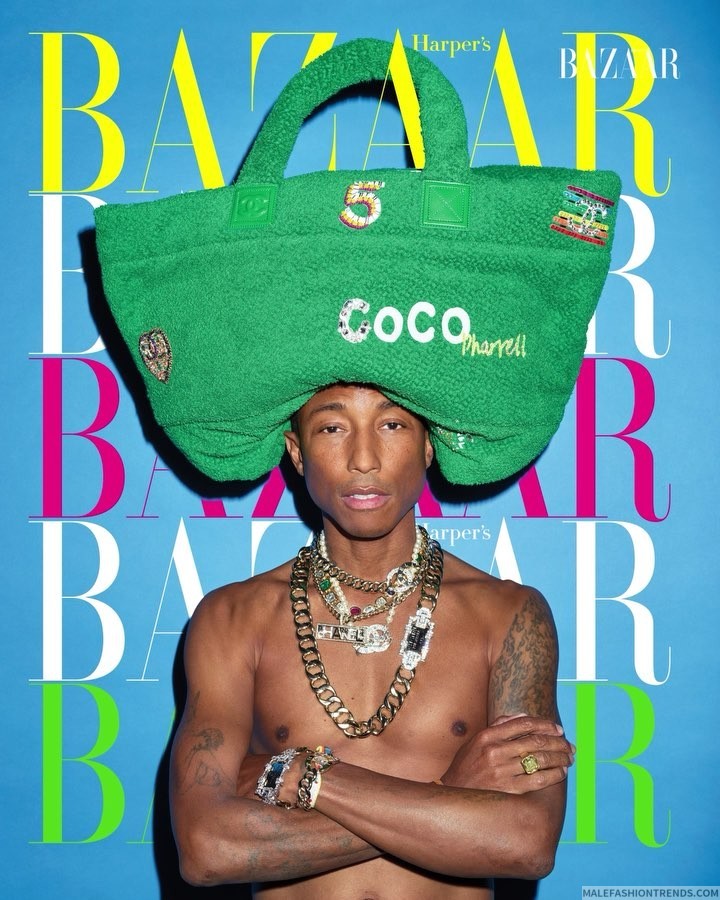 Pharrell Williams para Harper's Bazaar South Korea Abril 2019