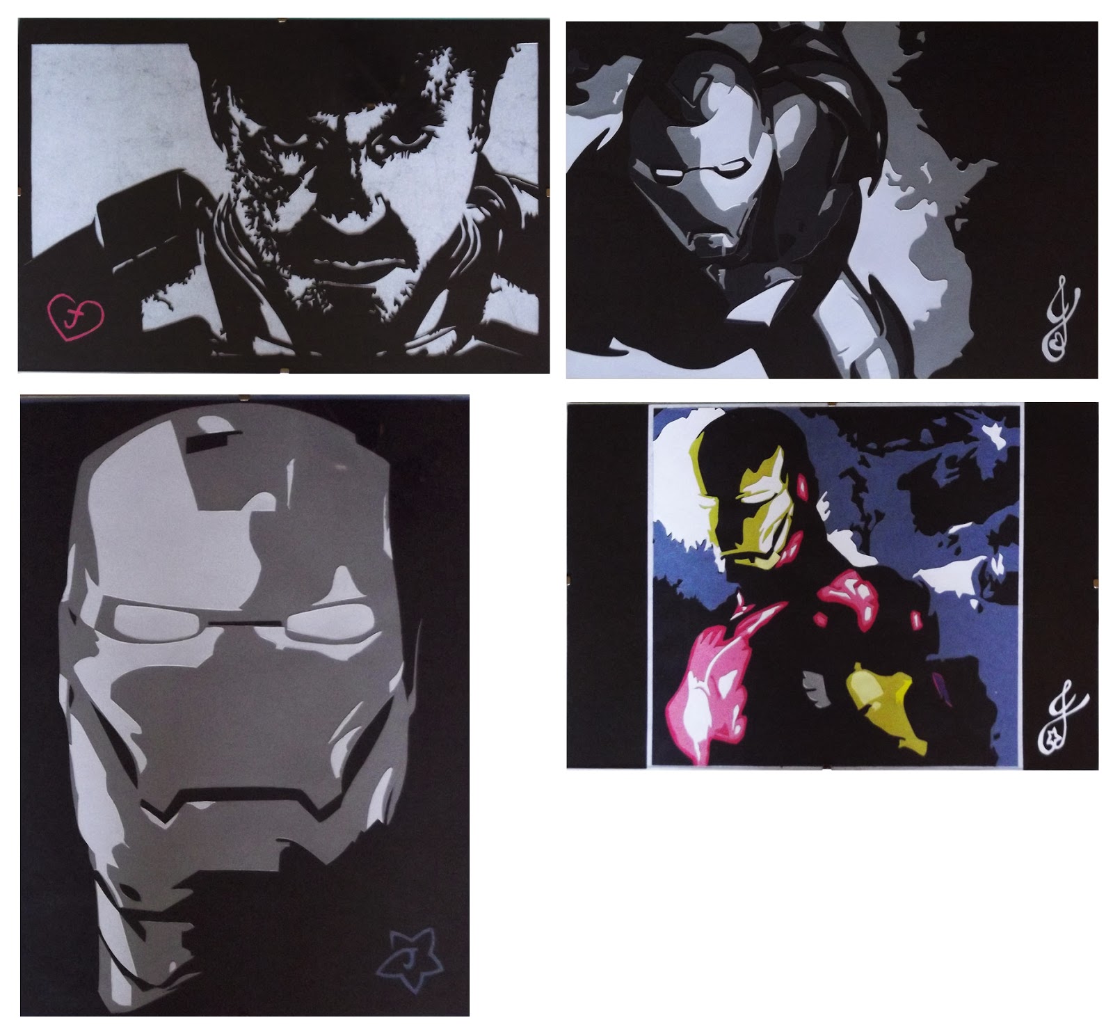 Crayons: Papercut Art: Iron Man (Tutorial)