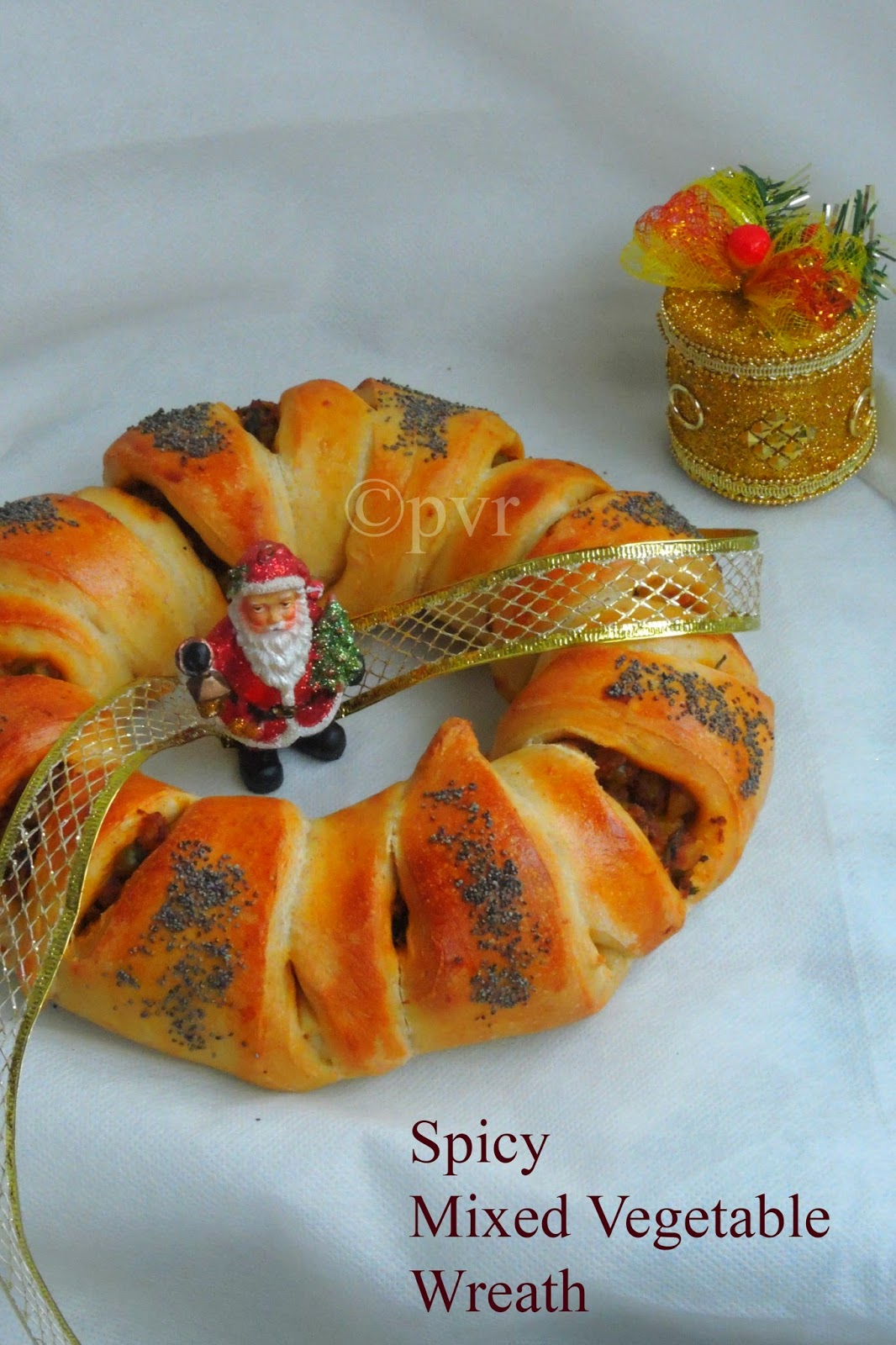 Priya's Versatile Recipes: Mixed Vegetable Wreath