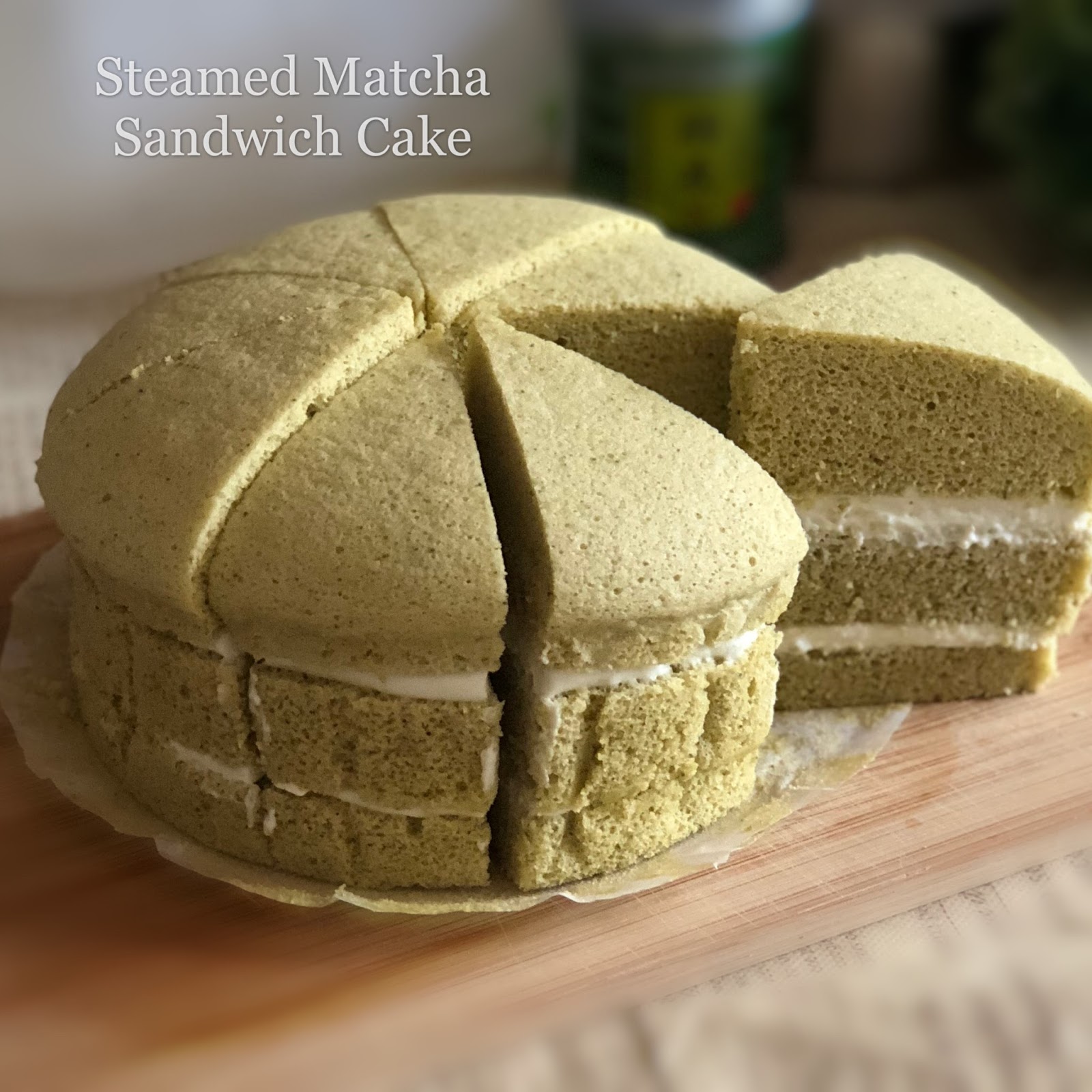 My Mind Patch: Steamed Matcha Sandwich Cake