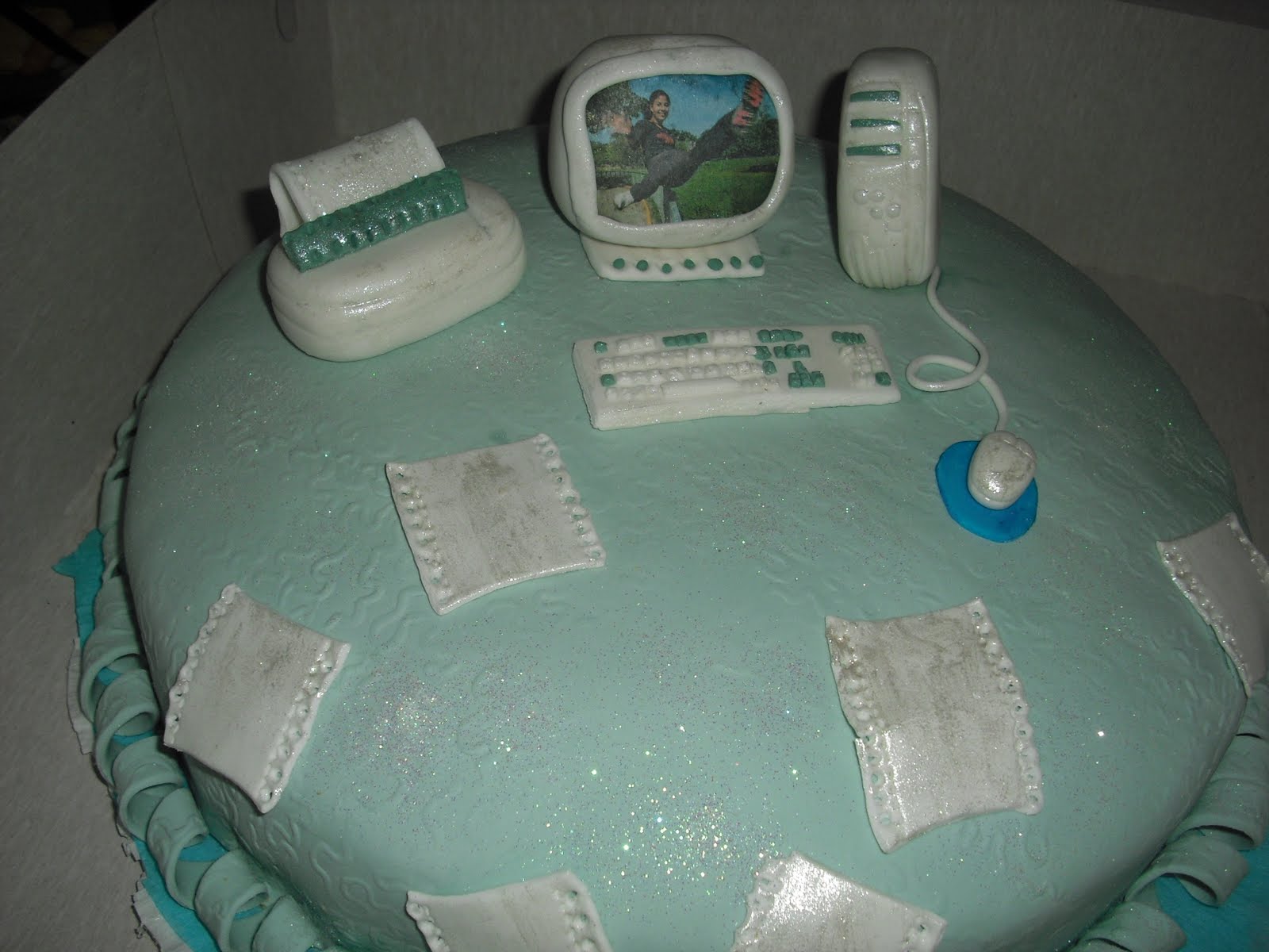 tortas para compartir y disfrutar...: torta de computadora