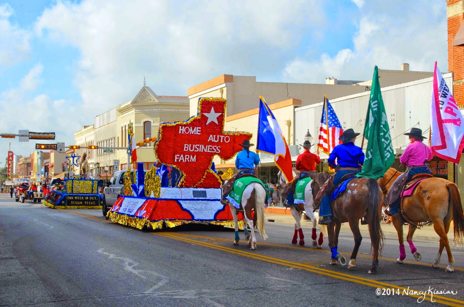 Wild About Texas: 2014 Guadalupe County Fair Parade Flags, Floats ...