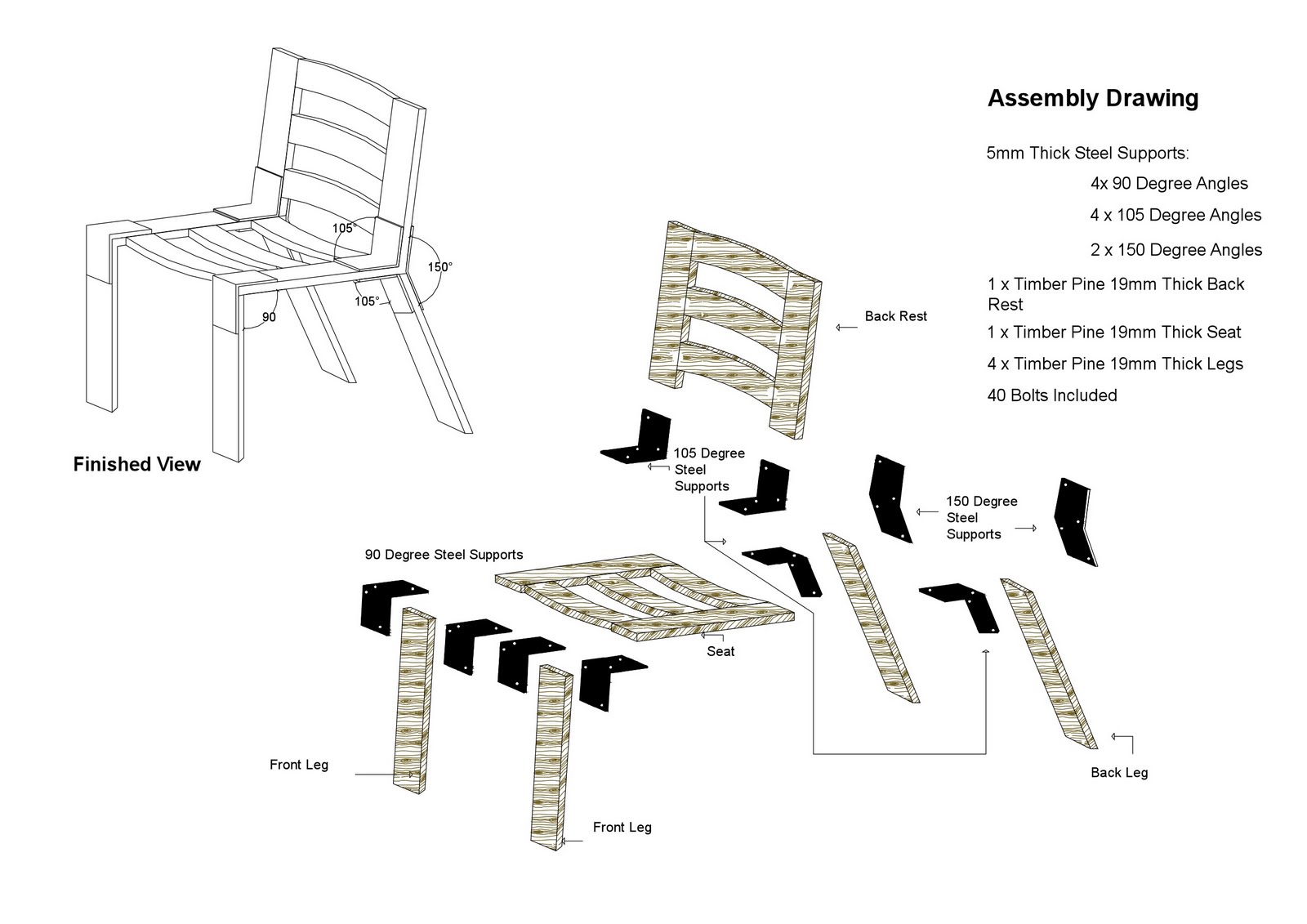 Steph Allen: Assembly Drawing and Parts Lists