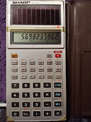 Jim's Gadgets .....: Sharp EL-515 Solar-Powered Pocket Calculator (1980)