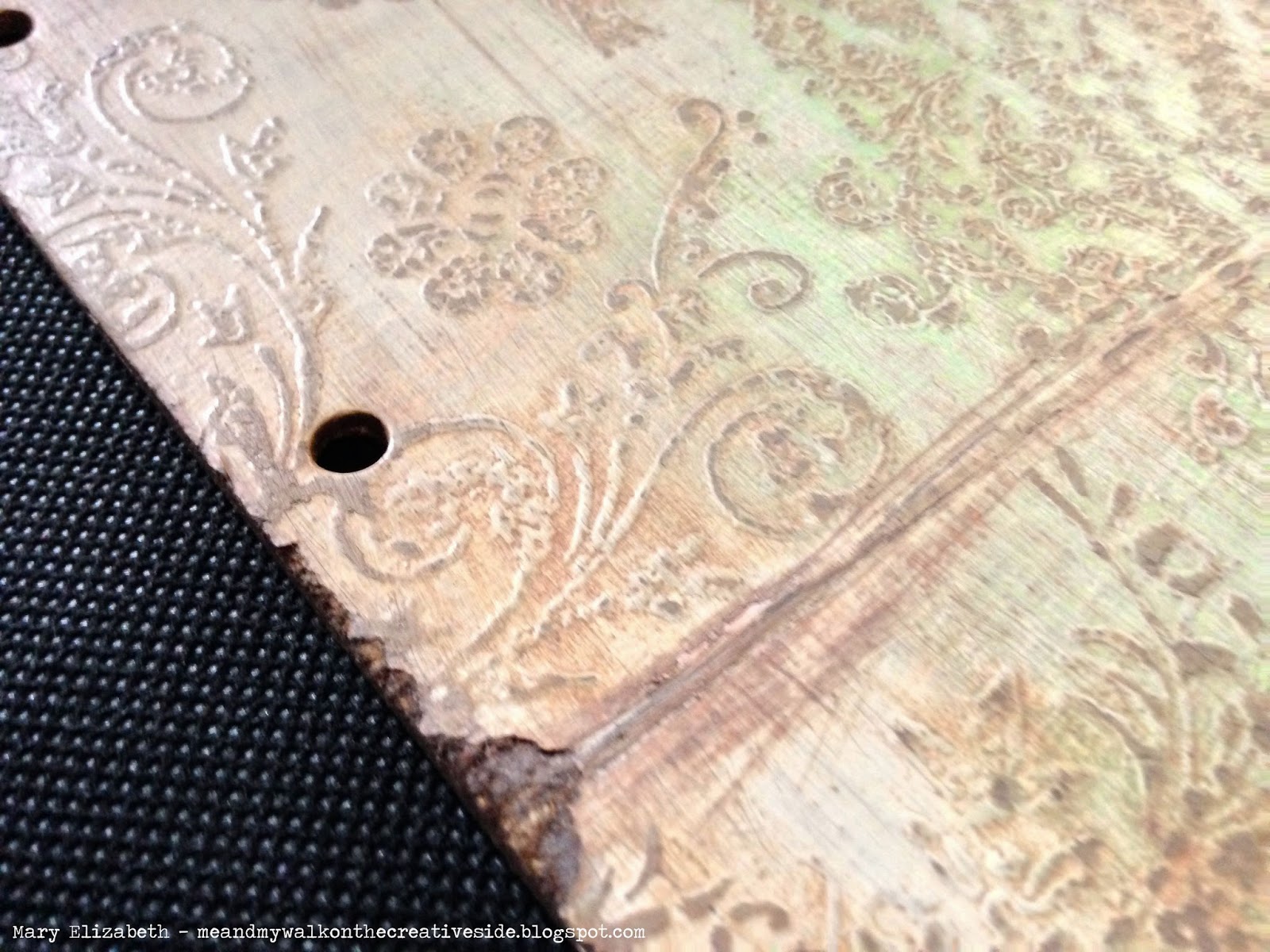 M.E. and My Walk on the Creative Side: Faux Metal Ceiling Tile Album Cover