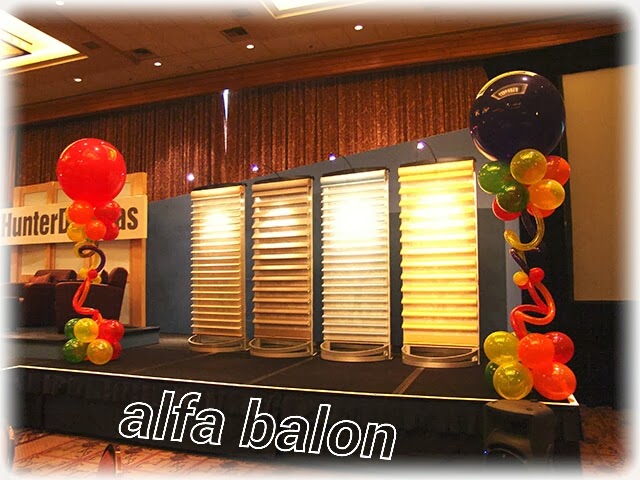 DEKORASI BALON STANDING | Alfa balon