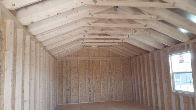 Wolfvalley Buildings Storage Shed Blog.: Natural Wood Stained 14'x32 ...