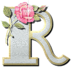 Alfabeto animado de rosas con brillantitos. - Oh my Alfabetos!